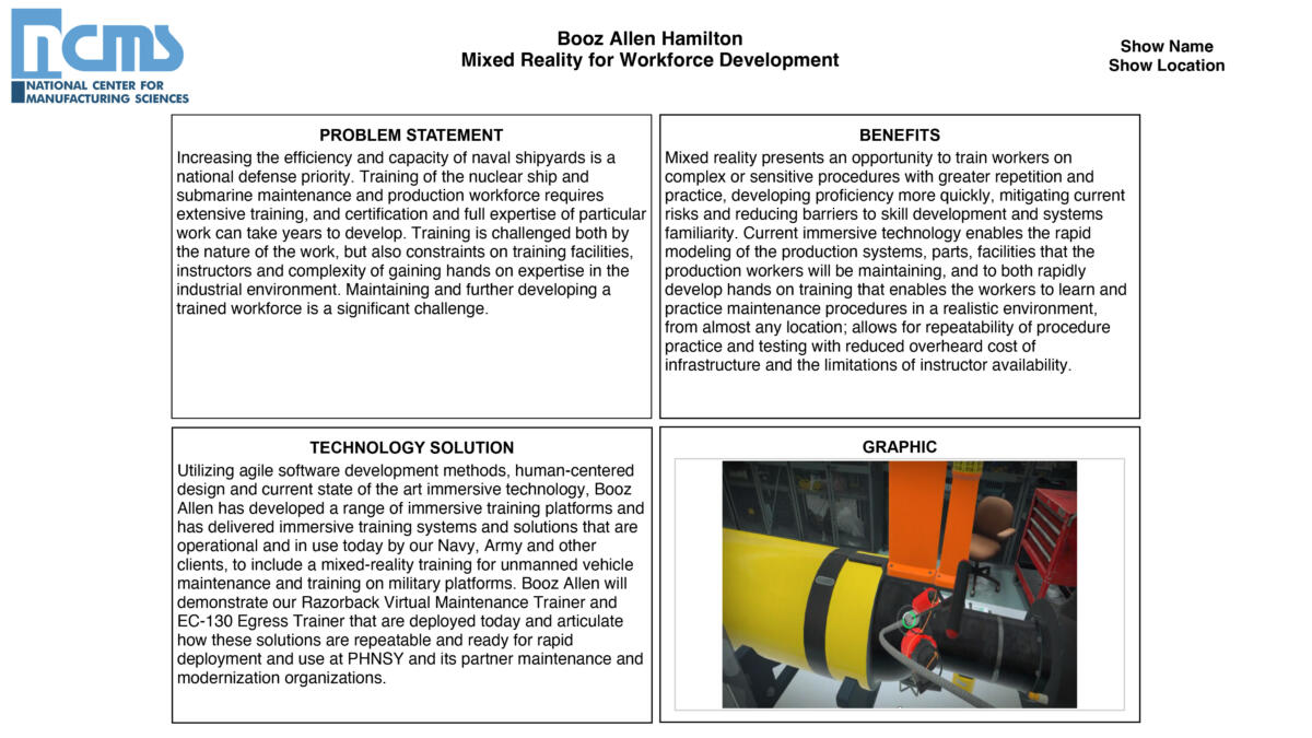 Booz Allen Hamilton – NCMS