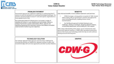 CDW-G – NCMS